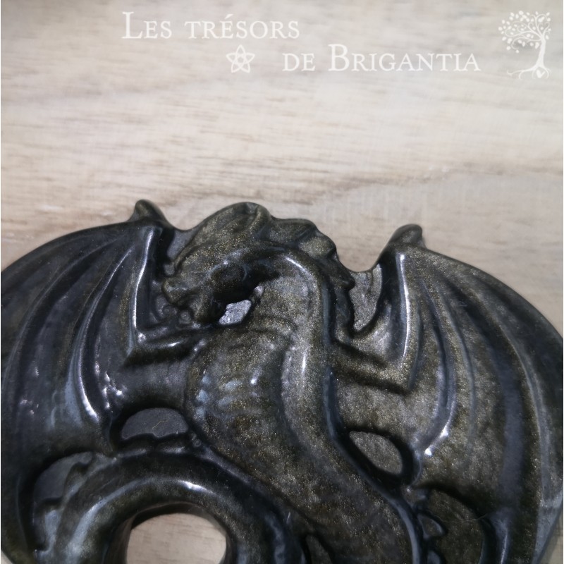 Obsidienne - Dorée - Dragon